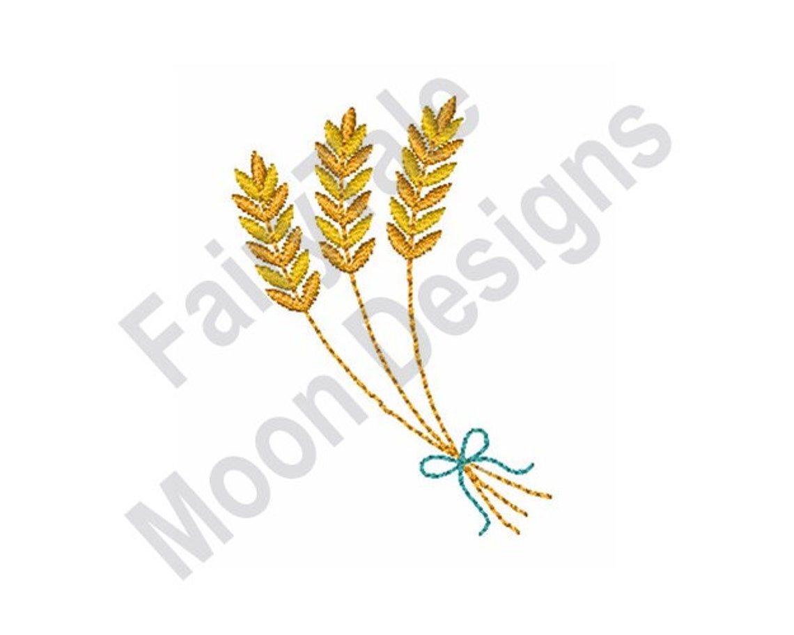 Wheat Stalks - Machine Embroidery Design, Wheat Stalk Bundle Embroidery ...