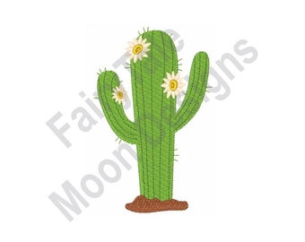 Cactus Machine Embroidery Design - Etsy