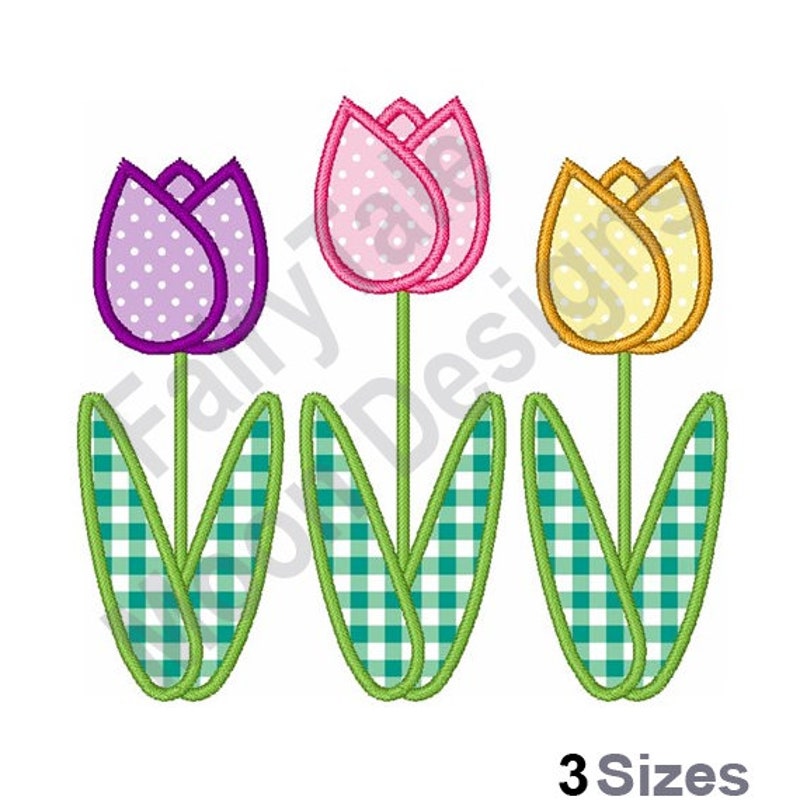 Tulip Applique - Etsy