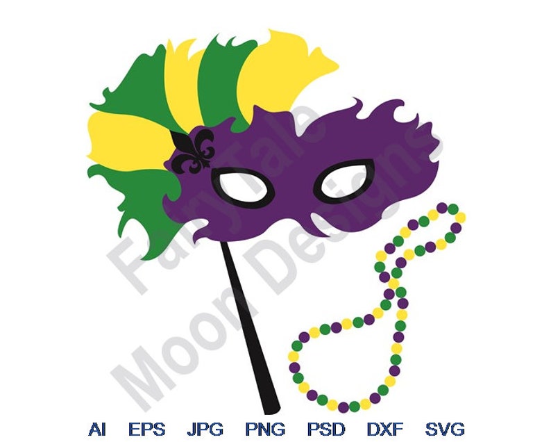Masquerade Mask Svg Dxf Eps Png Jpg Vector Art - Etsy