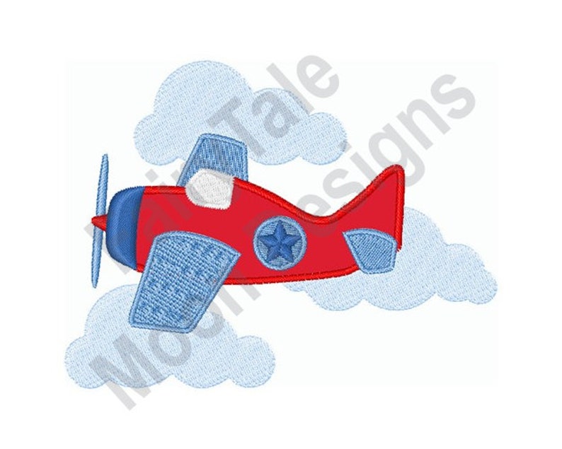 Toy Airplane Machine Embroidery Design Flying Plane - Etsy