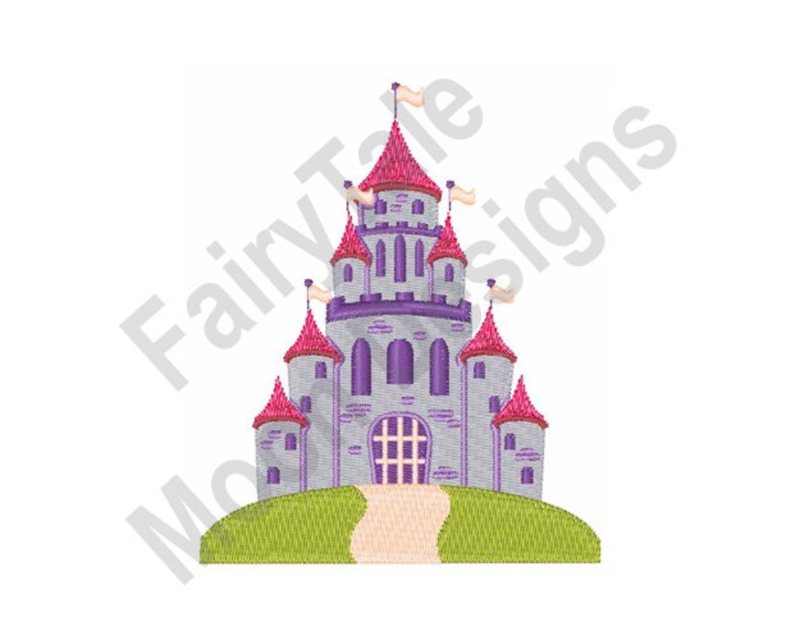 Princess Castle Machine Embroidery Design Royal Castle | Etsy