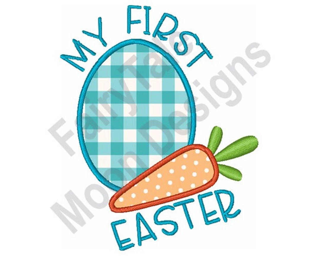 APPLIQUE Easter Egg - Machine Embroidery Design, Easter Egg & Carrot ...