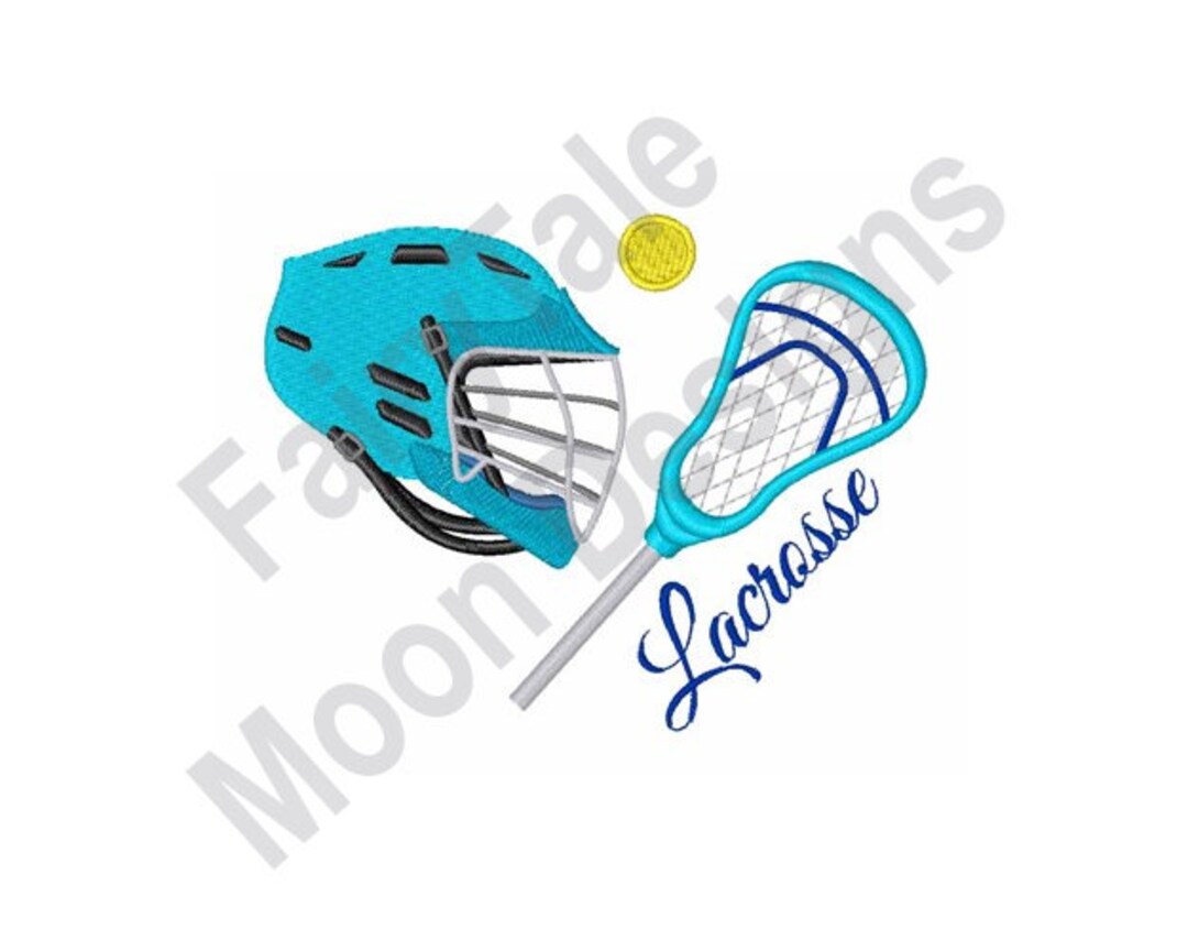 Lacrosse Equipment - Machine Embroidery Design, Lacrosse Helmet Design ...