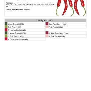Red Chili Peppers - Machine Embroidery Design, Hot Peppers Border ...