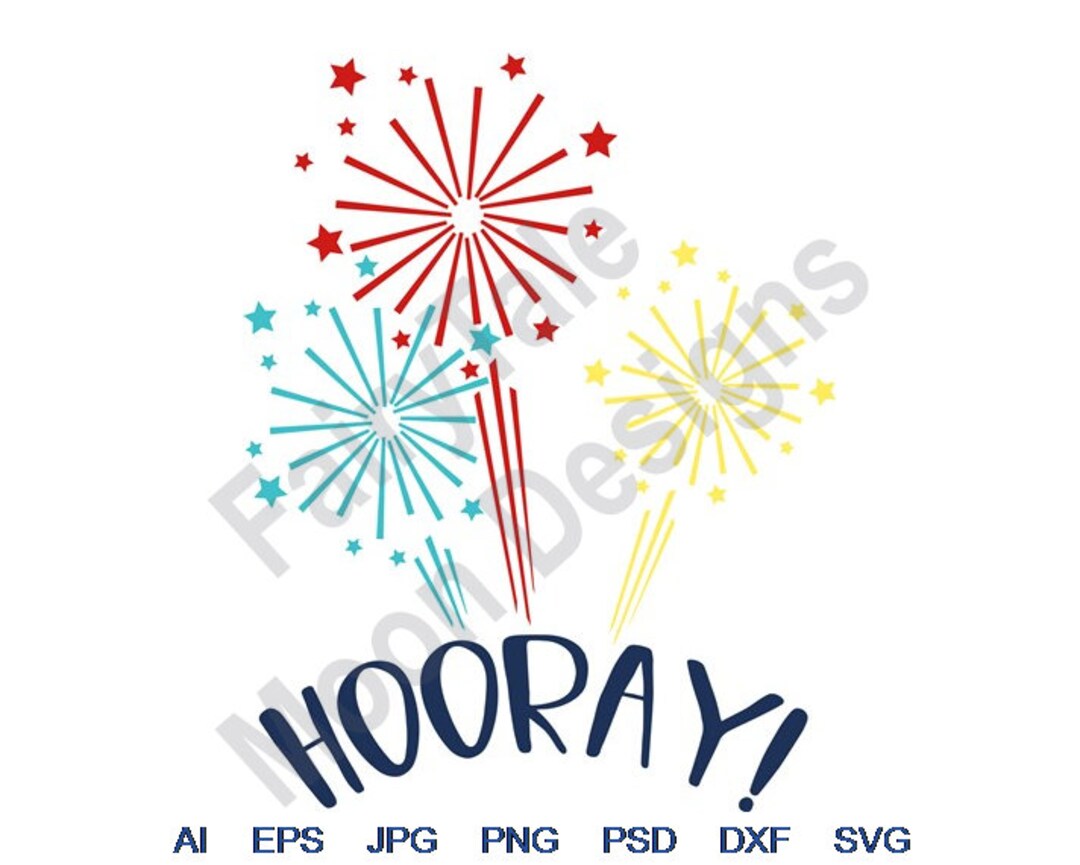 Hooray Svg, Dxf, Eps, Png, Jpg, Vector Art, Clipart, Cut File ...