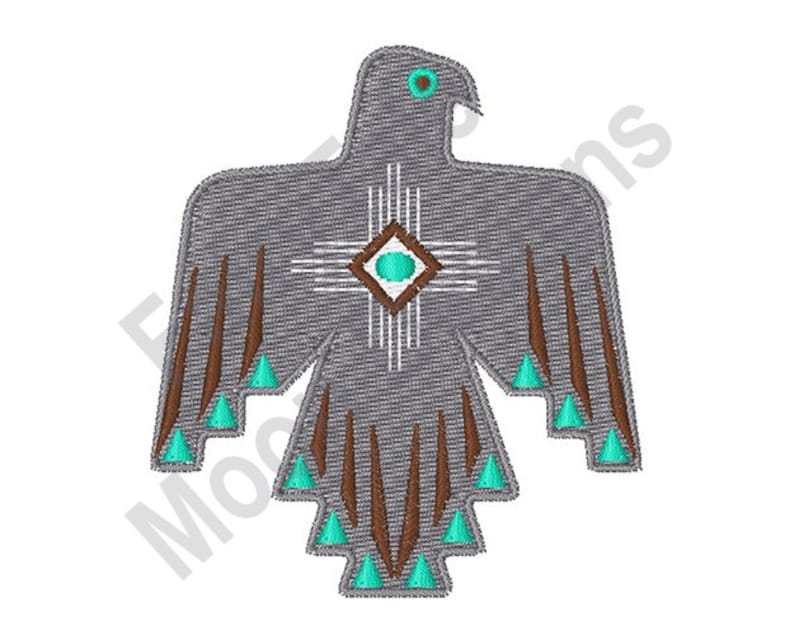 Thunderbird Symbol - Machine Embroidery Design, Native American Bird ...