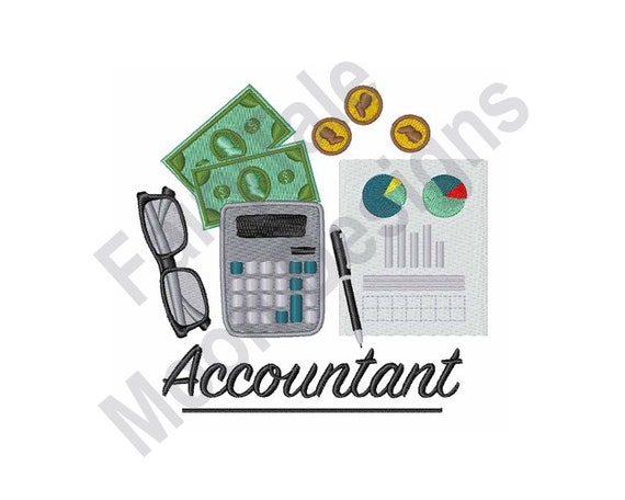 Accountant Profession Machine Embroidery Design Accounting | Etsy