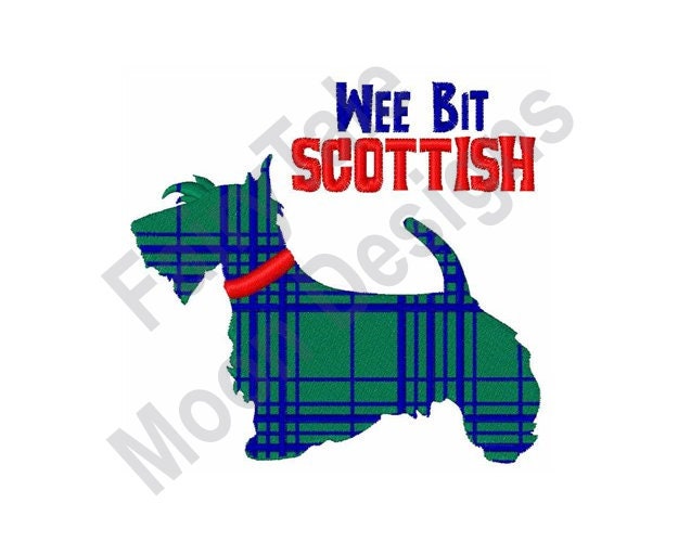 We Bit Scottish - Machine Embroidery Design, Scottish Terrier ...