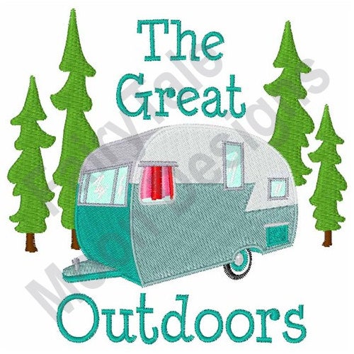 Camper and Flamingos Machine Embroidery Design Travel | Etsy