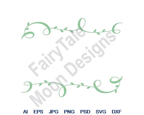 Horizontal Vine Clipart Borders