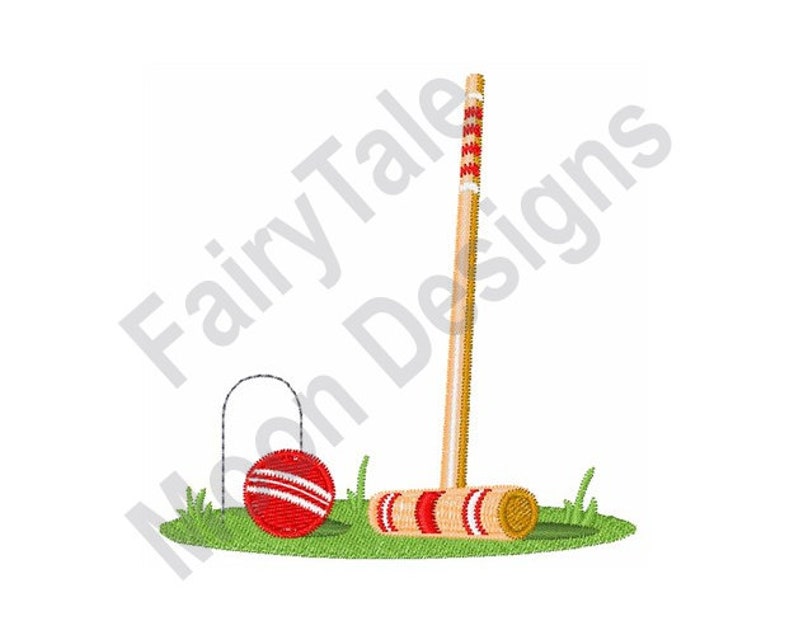 Croquet Game Machine Embroidery Design Croquet Ball - Etsy