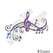 Musical Notes - Machine Embroidery Design, Treble Clef Embroidery ...