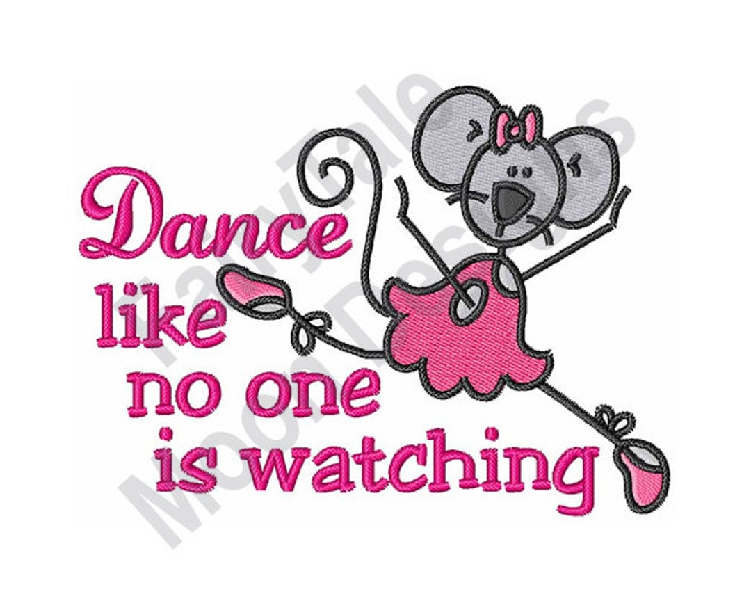 Dance Mouse Machine Embroidery Design Ballerina Mouse - Etsy UK