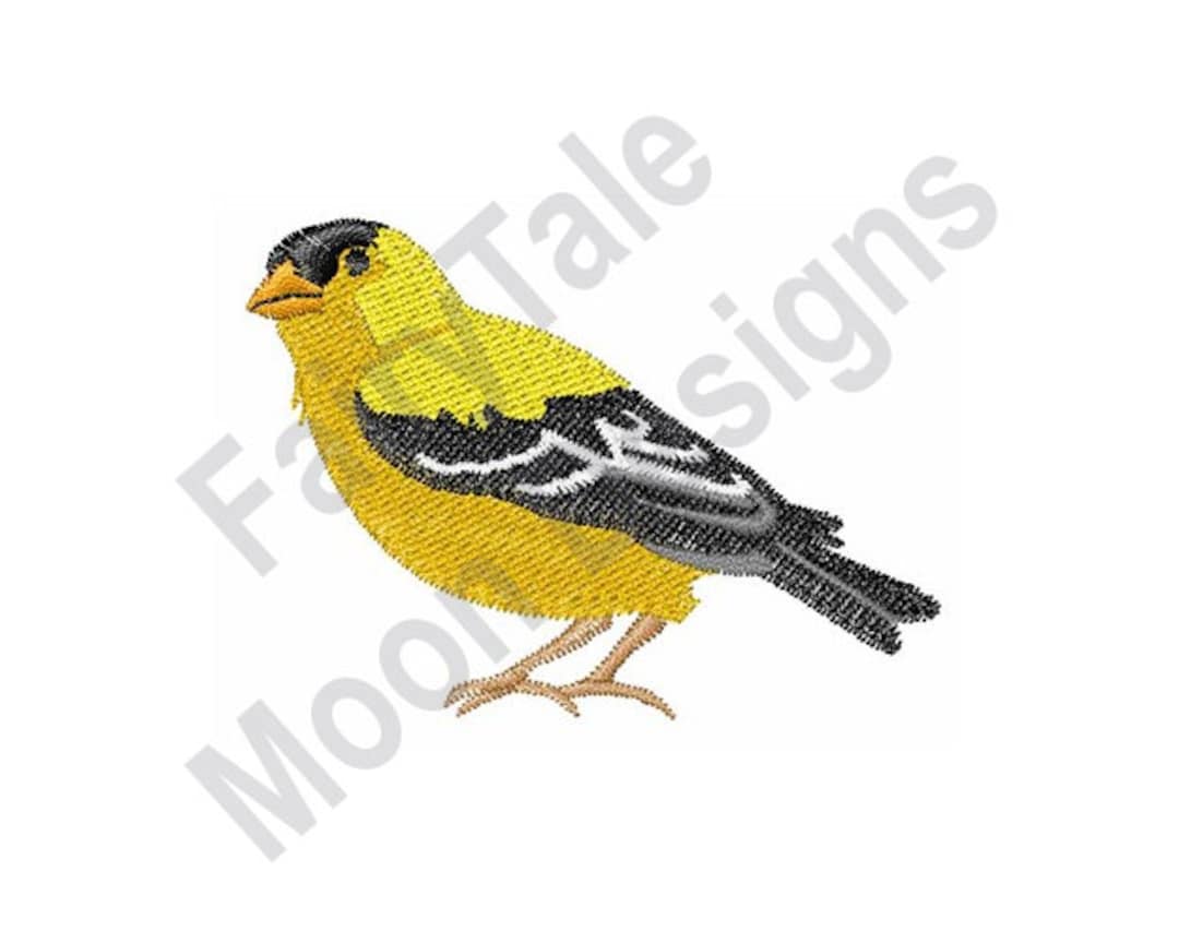 Eastern Goldfinch - Machine Embroidery Design, American Goldfinch ...