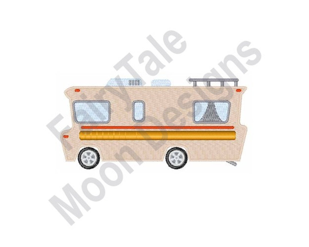 Recreational Vehicle Machine Embroidery Design RV Camper - Etsy