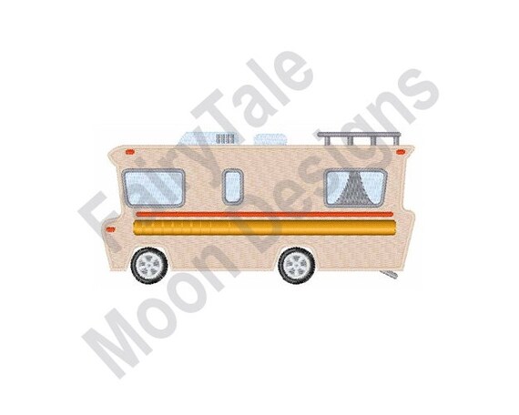 Recreational Vehicle Machine Embroidery Design RV Camper - Etsy