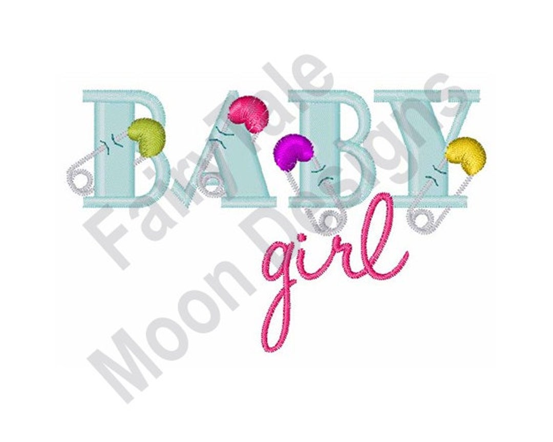 Baby Girl Machine Embroidery Design, Newborn Baby Girl Embroidery ...