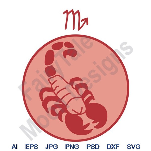 Scorpion Symbol Svg - Etsy