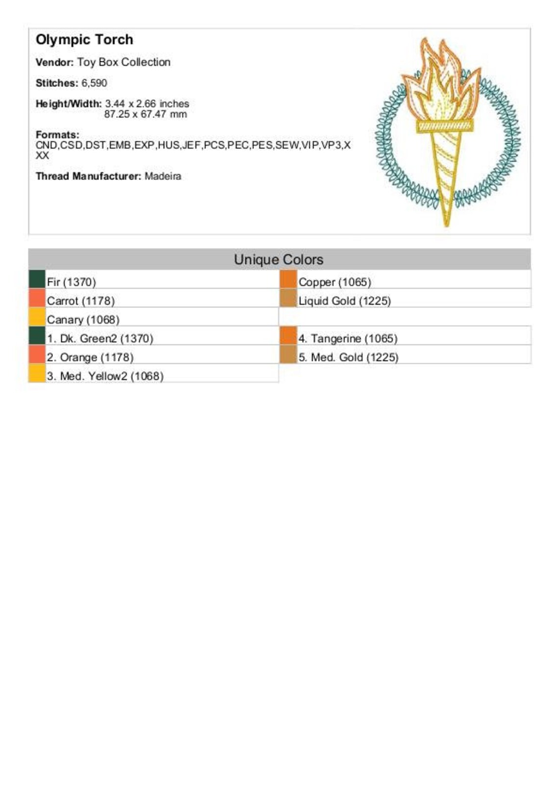 Olympic Torch Outline Machine Embroidery Design Olympic | Etsy