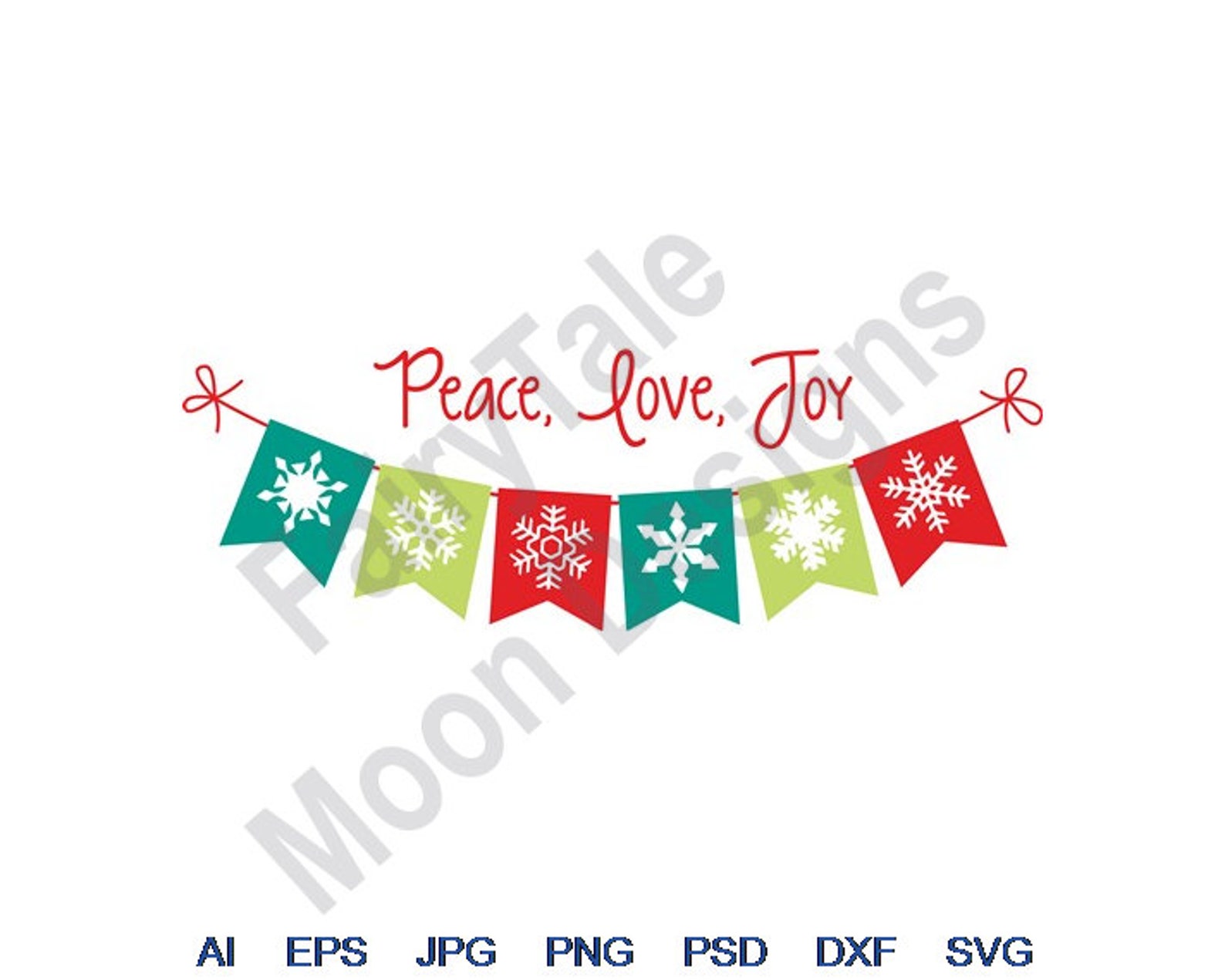 Peace Love Joy - Svg, Dxf, Eps, Png, Jpg, Vector Art, Clipart, Cut File ...