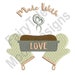 Made With Love - Machine Embroidery Design, Baking Bread Pan Embroidery ...