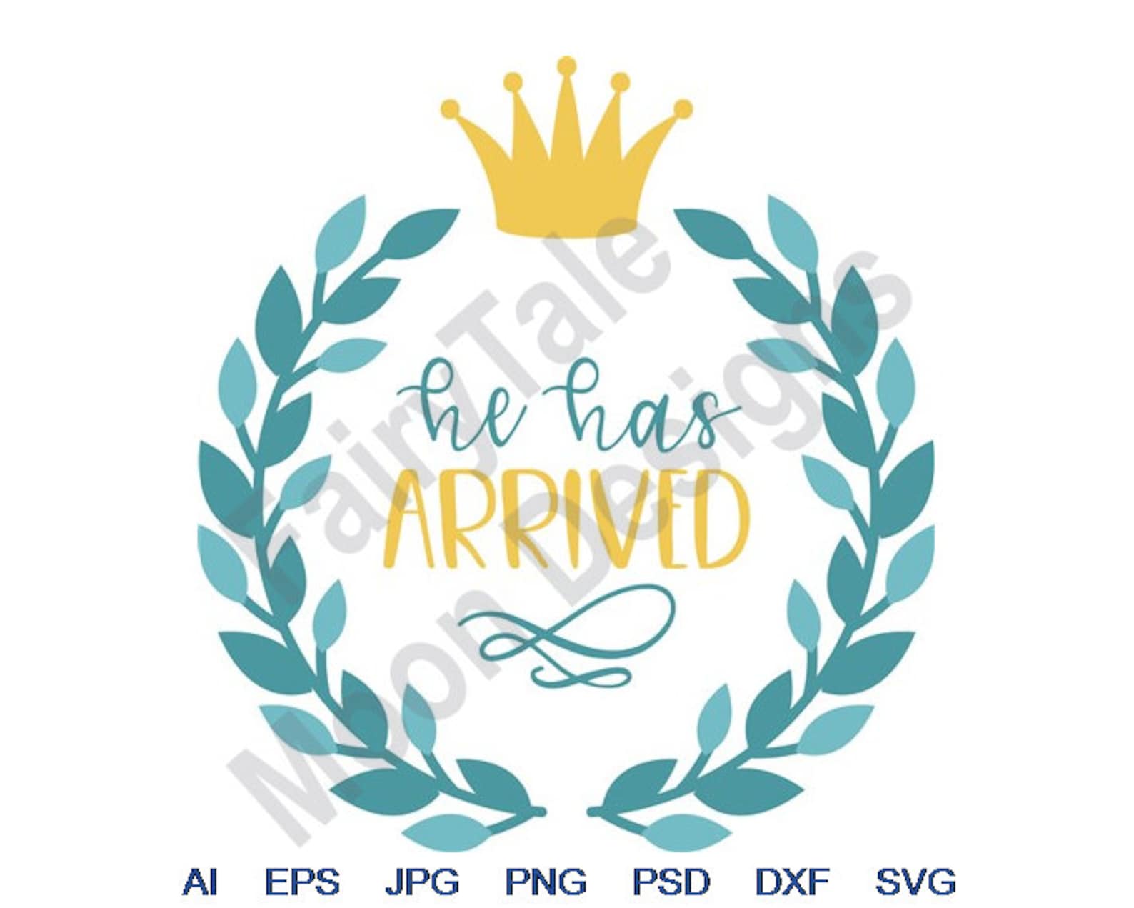 He Has Arrived Svg Dxf Eps Png Jpg Vector Art Clipart - Etsy