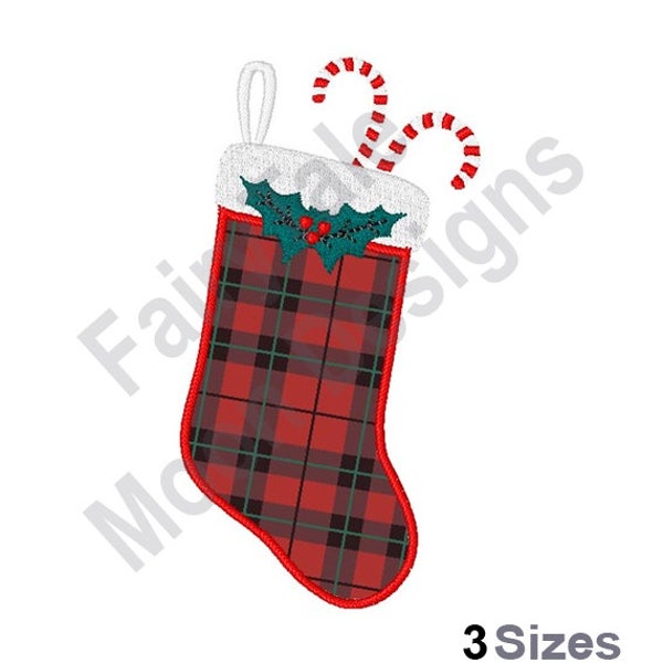 Christmas Stocking Applique - Etsy