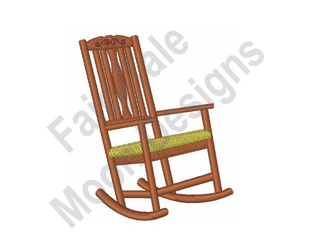 Rocking Chair - Machine Embroidery Design, Rocker Embroidery Pattern ...