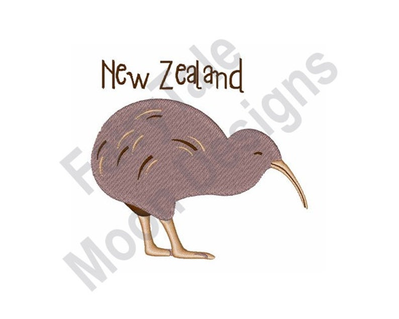 New Zealand Kiwi Bird Machine Embroidery Design Kiwi Bird - Etsy