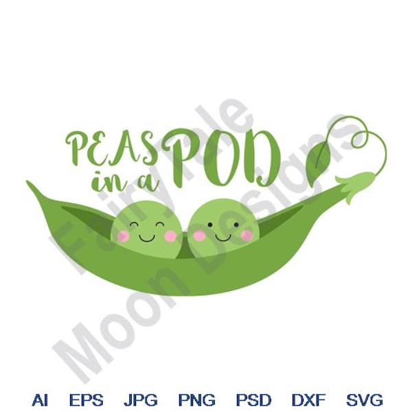 Two Peas in a Pod - Etsy