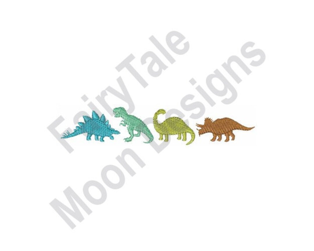 Prehistoric Dinosaurs Border - Machine Embroidery Design, Dinosaurs ...