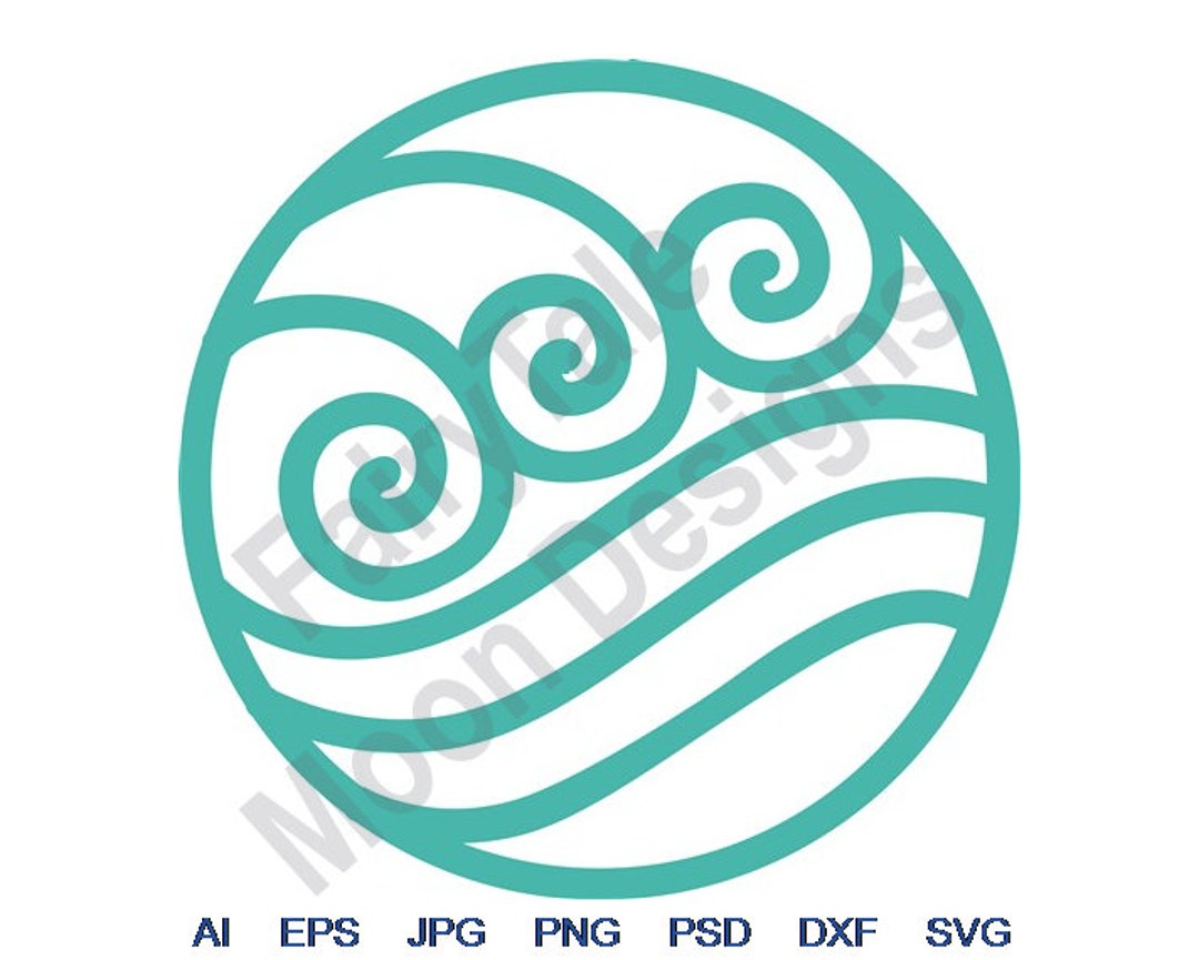 Water Symbol Svg, Dxf, Eps, Png, Jpg, Vector Art, Clipart, Cut File ...