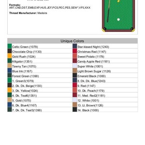 Billiards Table - Machine Embroidery Design, Snooker Table & Cue ...