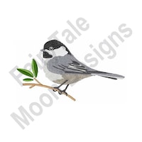 Chickadee -machine Embroidery Design - Etsy
