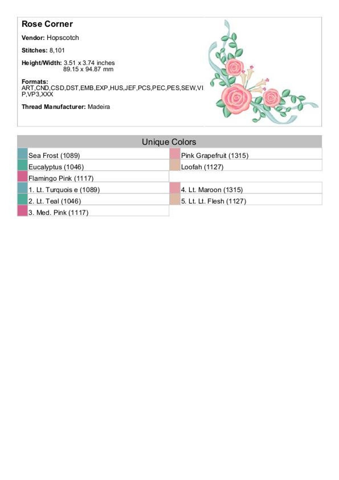 Rose Corner - Machine Embroidery Design, Wedding Red Roses Embroidery ...