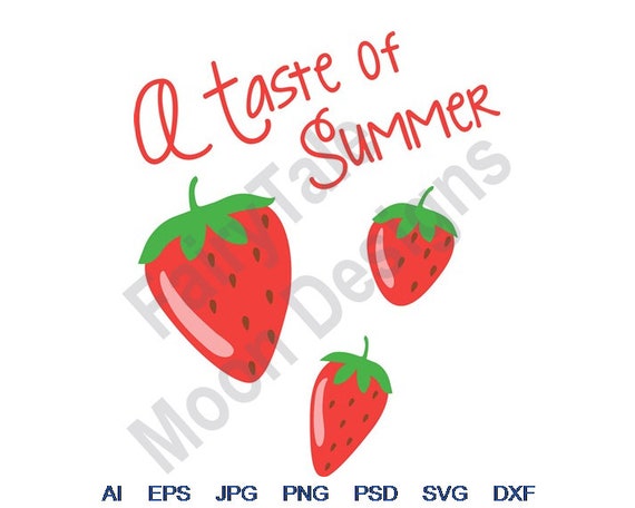 A Taste of Summer Svg Dxf Eps Png Jpg Vector Art - Etsy