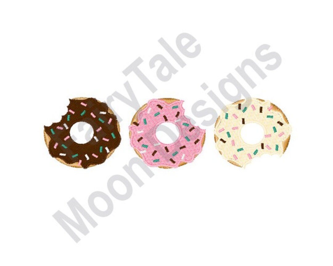 Donut Border - Machine Embroidery Design, Doughnut Embroidery Pattern ...