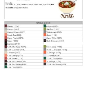 Chili Cook-off Champion - Machine Embroidery Design, Chili Con Carne ...