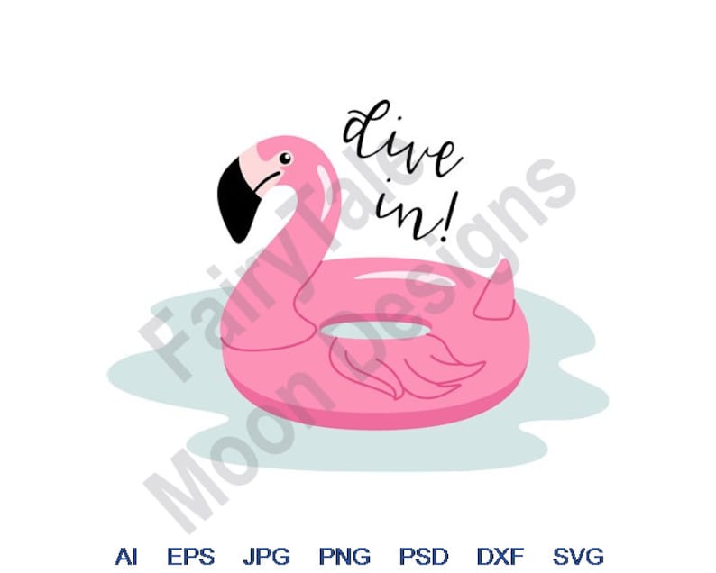 Dive in Svg Dxf Eps Png Jpg Vector Art Clipart Cut | Etsy