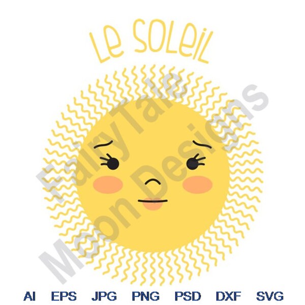 Soleil Png Clipart - Etsy