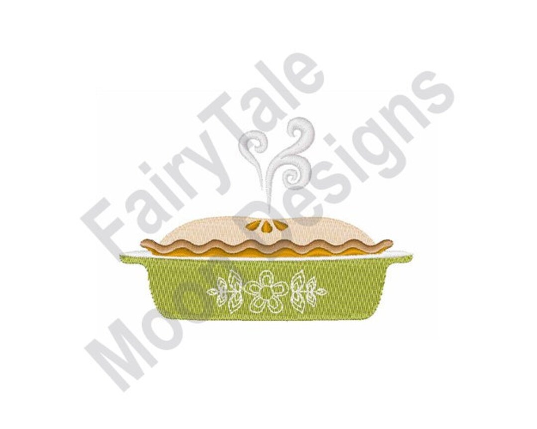 Baked Pie - Machine Embroidery Design, Homemade Apple Pie Embroidery ...