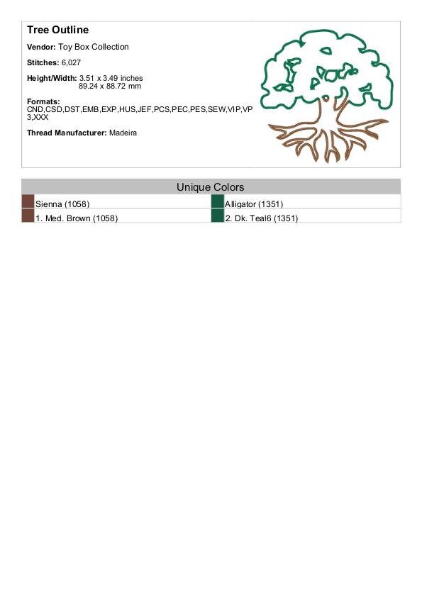 Tree Outline Machine Embroidery Design Tree Roots Outline - Etsy