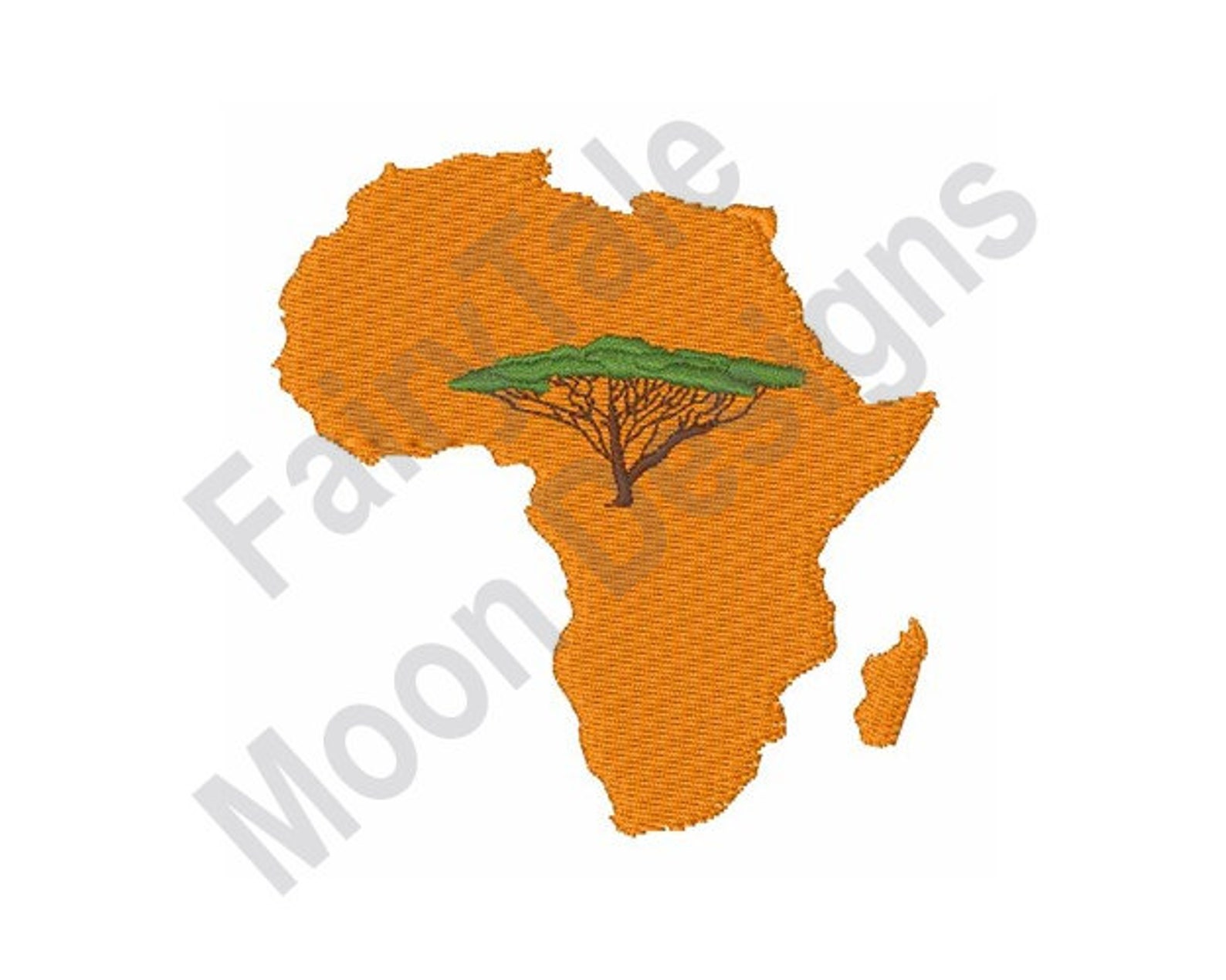 African Continent Machine Embroidery Design Africa Map - Etsy