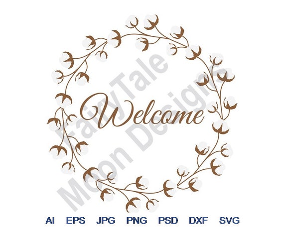 Welcome Wreath SVG PNG DXF Silhouette Welcome Clipart Welcome Sign Svg welcome-wreath-svg-png-dxf-silhouette-welcome-clipart-welcome-sign-svg