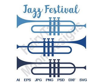 Jazz Svg Dxf Eps Png Jpg Vector Art Clipart Cut File - Etsy