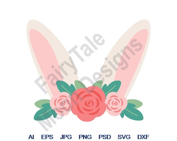 Easter Bunny Ears Svg Dxf Eps Png Jpg Vector Art | Etsy