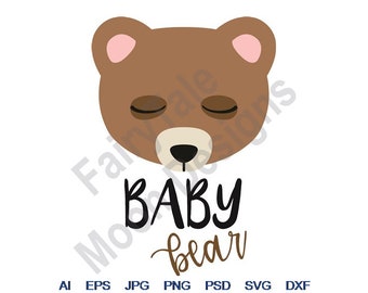 Baby Svg Files, Little Bear Svg, Baby Svg, Files for Cricut, Silhouette ...