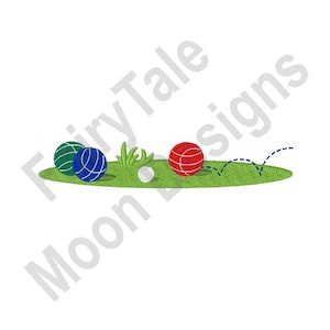 Bocce - Machine Embroidery Design, Bocce Ball Embroidery Pattern, Bocci ...