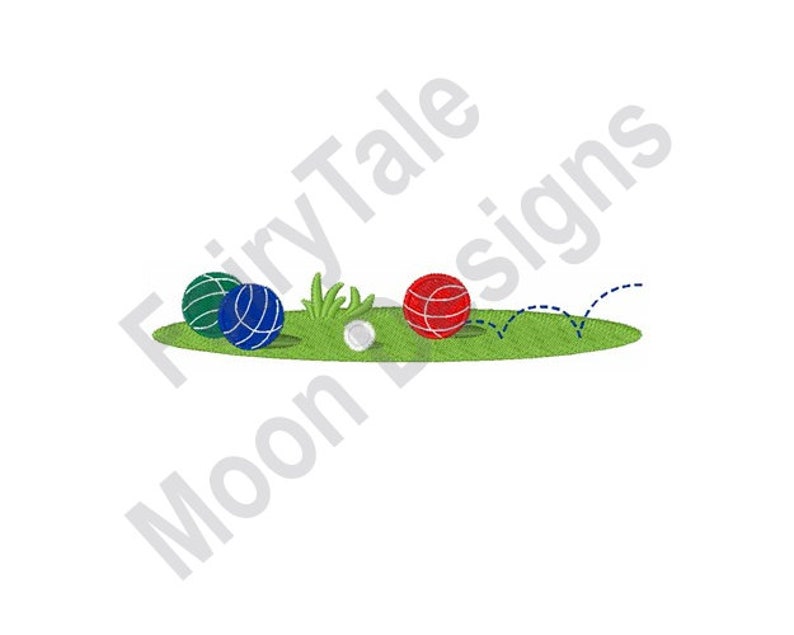 Bocce - Machine Embroidery Design, Bocce Ball Embroidery Pattern, Bocci ...